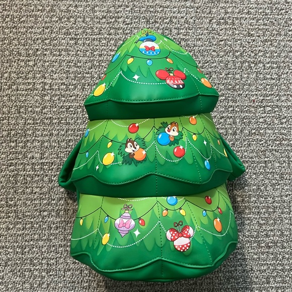 Loungefly | Bags | New Loungefly Disney Chip N Dale Christmas Tree ...